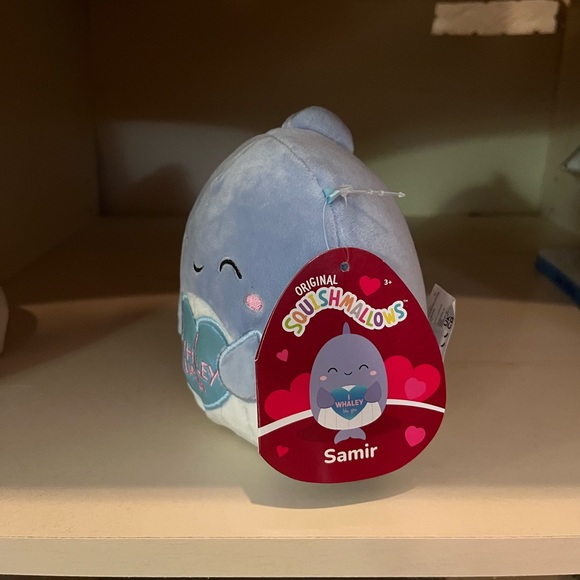 Squishmallows | Toys | Nwt Squishmallow 5 Samir The Whale Valentines ...